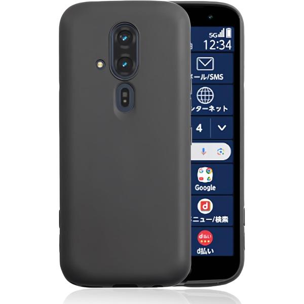 バリエーションコード : 2BU9285TKC「対応機種」For FCNT らくらくスマートフォン F-53E 専用デザインです。（色：ブラック）ご注文の前に、お使いの携帯電話のサイズを確認してください。「TPU材質で優れた耐久性」適度な硬...