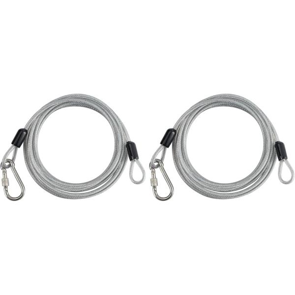 バリエーションコード : 2BU45V35WCワイヤー仕様：素材：スチール合金・PVC。直径：4mm、長さ3m。構造は7x7（計49本）、線径4.0mmの参考切断荷重は650kg。7x19より硬いので、直線での使用に適しています。ビニール被...