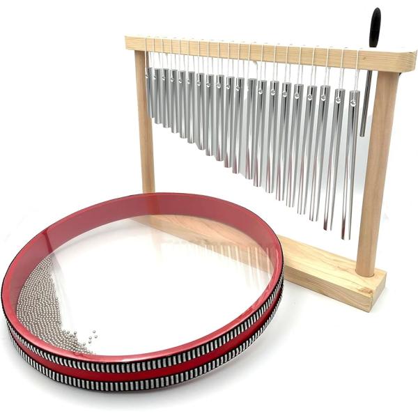 バリエーションコード : 2B9W99IVWT「癒しの音色で心をリラックス」 心地よい音を提供するパーカッション楽器です。オーシャンドラムの波の音とツリーチャイムの澄んだ音色が空間に穏やかな雰囲気をもたらし、リラクゼーションや瞑想、ヨガに最...