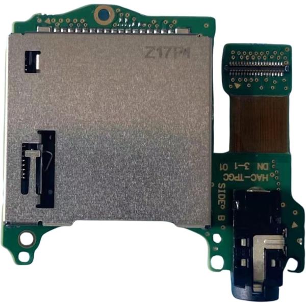 バリエーションコード : 2B9Q5W6RDD「DIYの修理パーツです」任天堂のスイッチのスロット（SDカードリーダー）が故障したときの交換パーツです。イヤホンジャック付き。「こんなときに」ソフトが読み込めない、イヤホン・ヘッドフォンに繋い...