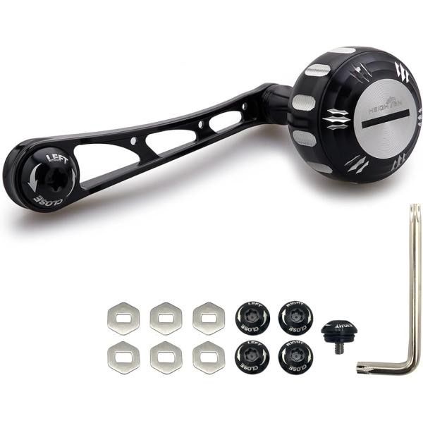 バリエーションコード : 2B9WX2C60F「特徴」75mm航空アルミ製の軽量、強度ハンドル、35mmパワーノブ搭載。「サイズ」ノブ直径35mm、ハンドル軸心距離75mm。「総重」31.5g「素材」70航空アルミ。「付属品」8x5mmナッ...