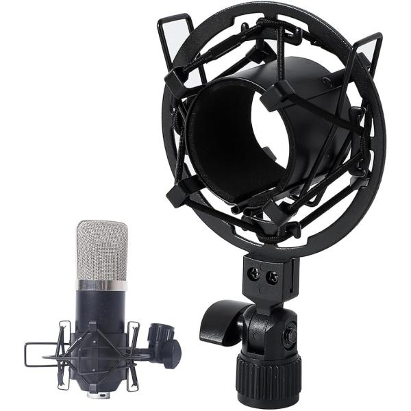 バリエーションコード : 2B9G0HXSK5「ノイズを抑えて音がクリアに」マイクの振動を抑えるマイクショックマウントになります。接触時の振動や床およびスタンドのノイズをゴムが吸収することでマイクに入らず音がクリアになります。「取り付け簡単...