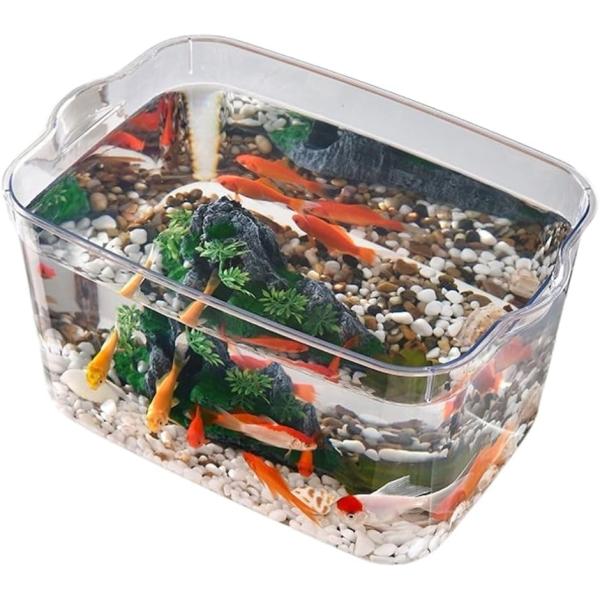 バリエーションコード : 2B9VWK3QSX「お部屋を彩る多機能水槽」透明アクリル素材を使用した軽量水槽は、金魚やメダカ、エビなどの観賞にぴったり。大容量で、インテリアとしてもおしゃれな空間を演出します。水槽以外にも花瓶や水耕栽培、多肉植...