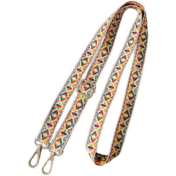 バリエーションコード : 2B9WU4T9DWスマホホルダーやサコッシュに付けられる替えストラップ。カードキーや身分証明を首から下げる時もおしゃれに胸元を彩ります。刺繍で描いた幾何学模様が民族的にもモダンにも感じられて、ガーリーな装いからデ...