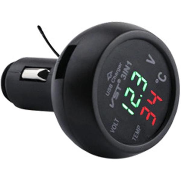 バリエーションコード : 2B9XT8NYDJこの3in1カーチャージャーは、車内での電圧計測、温度表示、USB充電を一台で実現します。電圧は0-30Vまで測定可能で、車両の12V/24Vバッテリーに対応しており、車、SUV、トラック、バス...
