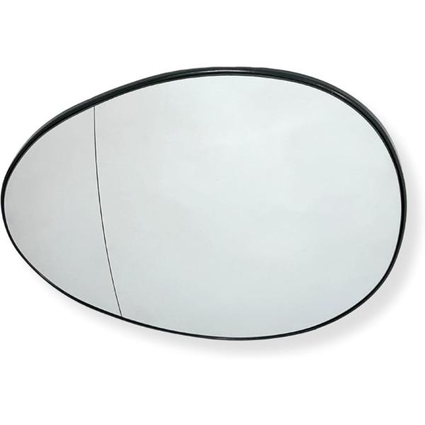 バリエーションコード : 2B9YLST3DPBMW/MINI、ミニクーパー互換のドアミラーガラスレンズです。曲率境界線と同じように曲線を施していますが、境界線の外側も曲率を変えていない（広角にしていない）ので、境界線の内側と外側で見え方が...