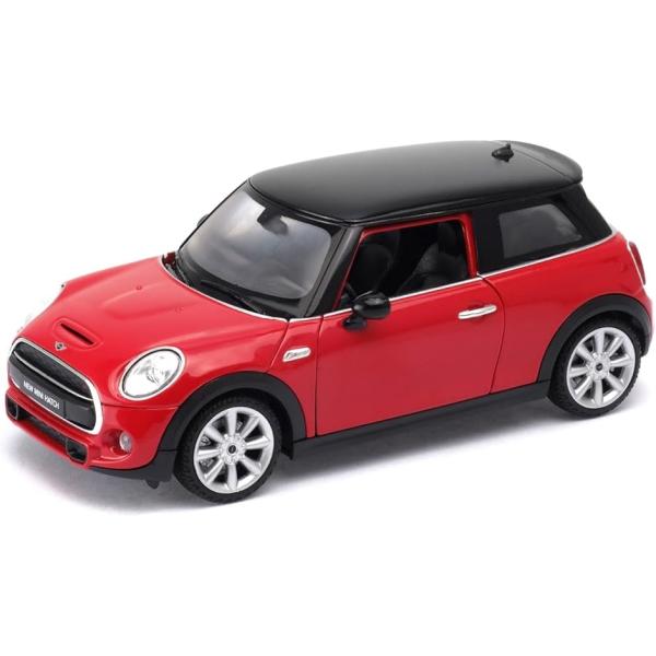 WELLY製 ダイキャストモデルカードア・ボンネット開閉・タイヤ可動スケール：1/24カラー：レッドWELLY ミニクーパーS ミニカー 1/24 MINI COOPER ハッチバック ２ドア 2015 (レッド)