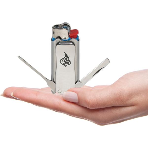 バリエーションコード : 2BUT5R84CVBICライターミニ J25とミニCLIPPERライターにフィットするLighterBro Micro マルチツールです。LighterBro製品日本語説明書QRコード付き（目次、リンク付き）。C...