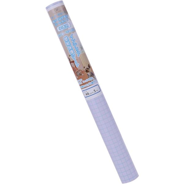 バリエーションコード : 2BIP4HYOUD・ペットのしつけ 半透明 壁のキズ、汚れ防止 壁紙保護シート 44cmx5m・カラー：半透明、つや消しタイプ　はがせる粘着タイプ：標準 裏紙に1cm方眼マス目入り・材質 / 本体：PO、PVC、...