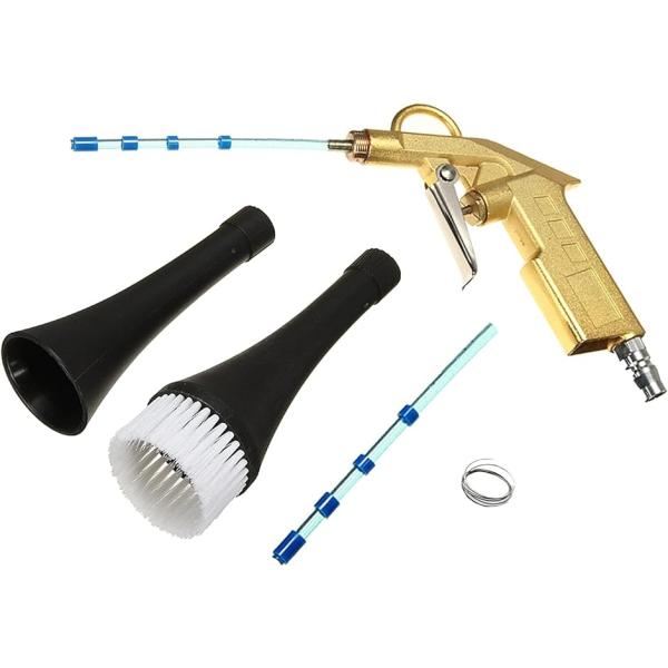 バリエーションコード : 2B8WLKFKPJ・パルスエアーガン（トルネーダーガン）と便利なアタッチメント２つ(強化プラスティック材コーン型＆強化プラスティック材ブラシ付きコーン型）更に貴重なスペアノズル（シリコーンチューブ）のセットです。...