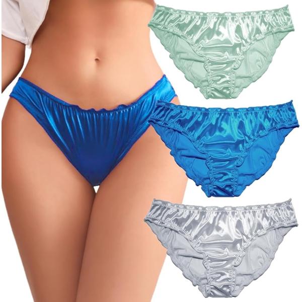 バリエーションコード : 2BJ883OH85「官能的な艶めきが美しいサテンパンティー」ソフトな肌触りと美しい光沢感が魅力のサテン生地。つやつやとした輝きが、大人の女性の魅力を引き立てます。フルバックタイプで大人の女性の美しいヒップライン ...