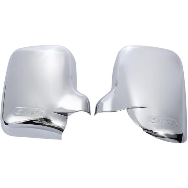 ダイハツ ハイゼット専用 メッキシルバー仕上げ ドアミラーカバー 左右2個セットです。塀に擦ってドアミラーに傷が付いてしまった場合にも、ドアミラーカバーを取り付ければ傷隠しにもなり高い修理費用をかけずに済みます。お車のドレスアップが趣味の方...