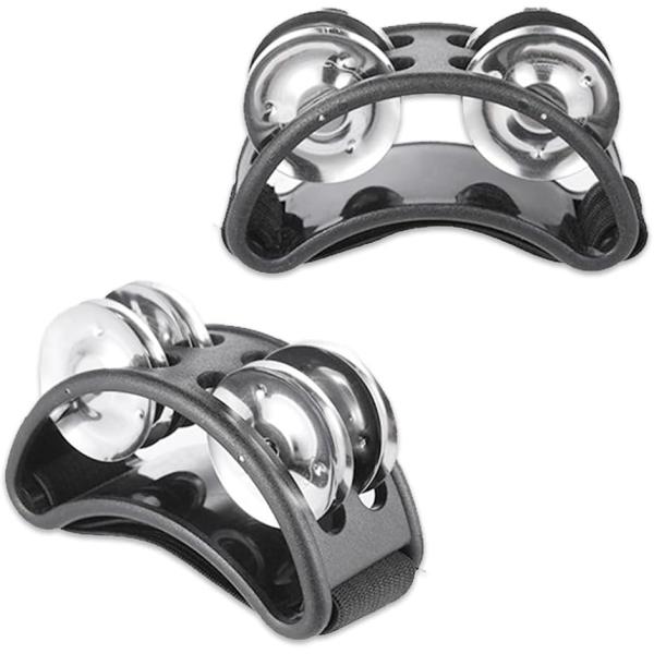 バリエーションコード : 2BJ21QRYK9「足用のタンバリン」足に装着して奏る４ペアジングルのタンバリンです。カホンやジャンベ・コンガ等と合わせてフットパーカッションとして、またピアノやギター等の両腕がふさがる演奏の際にも叩くことができ...