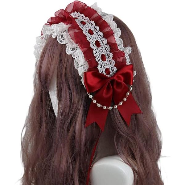 バリエーションコード : 2BJ5WNUK4X・コスプレ、文化祭、メイド喫茶、イベントやロリータファッションにおすすめのカチューシャ。フリルのレースがたっぷりあしらわれ、両サイドのリボン、パールビーズが上品。ヘアピン付きで装着しやすいヘッド...