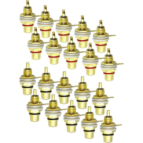 バリエーションコード : 2BJ54XOYUGこちらの商品はオーディオアンプ用の金メッキ RCAジャック端子(メスコネクタ)になります。自作真空管アンプや自作オーディオなどに使用し、金メッキを採用しているのでデーター信号を伝達することが可能...