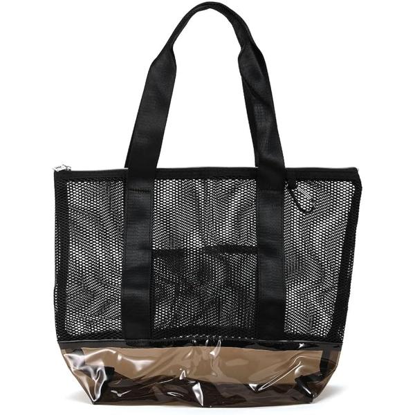 バリエーションコード : 2BJ9K4YQG9「高品質な素材」優れたPVC素材を使用して、この透明なメッシュのビーチバッグを作り、耐久性と強度を確保しています。軽量でかさばらず、簡単に損傷することなく、長時間使用できるようになっています。「...