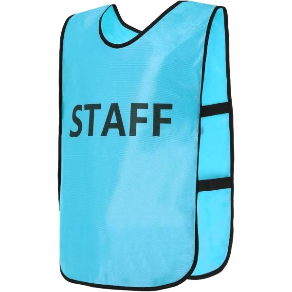 バリエーションコード : 2BJGFSOQF2「各種イベントに最適」大会運営、ボランティア、防災訓練、駐車場整理など幅広い用途で活躍します。男女兼用フリーサイズなので、いろいろな方が使用可能なSTAFFビブス10枚セットです。「抜群の視認性...