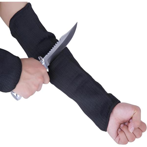 「防刃アームカバー」ＤＩＹや庭木の剪定・草刈り・食肉加工など電動工具や刃物を使用する際に装着すると安心な防刃アームカバーです。耐切創性・耐摩耗性・難燃性が高く思わぬ怪我や火傷を防ぎます。「安全に配慮」2枚セットなので、1人で作業する場合は両...