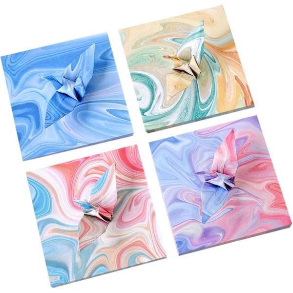 バリエーションコード : 2BJN6T3F69ペーパークラフトや工作に。両面印刷タイプの折り紙400枚セットです。デザインは、和洋問わず使える「桜柄」または、水彩画のような繊細なお色味の「マーブル柄」からお選びください。（それぞれ4種類x1...