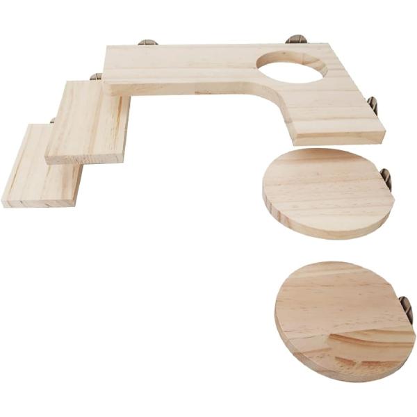 「自然な運動環境の提供」 セットは、小動物が自然の環境のように活動できるように設計されています。様々な形状の踏み台を通じて、ペットは運動と探索の両方を楽しむことができ、これは彼らの健康と幸福に不可欠です。「カスタマイズ可能な設計」 複数の踏...