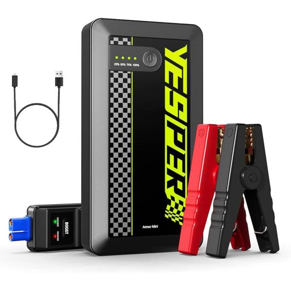 バリエーションコード : 2B9ULUWYN4「12V車用ジャンプスターター＆ 超小型バッテリー」わずか310g の超小型バッテリーです。12V小型ボータブルジャンプスターターはピーク電流が1500Aに達して、最大6.0Lまでのガソリン車と...