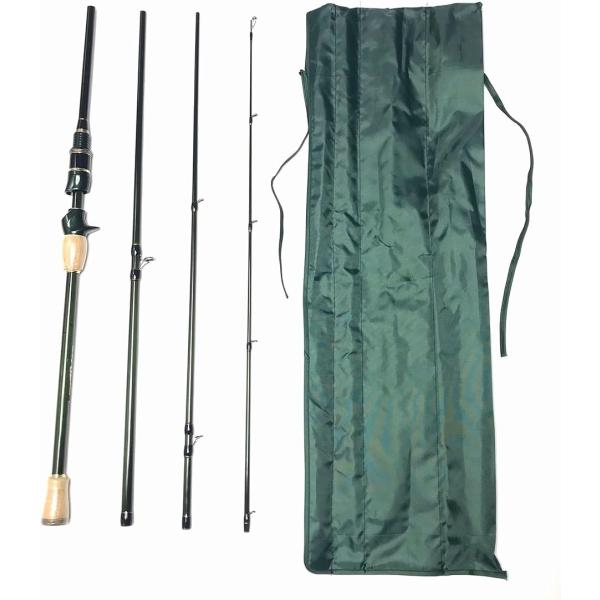 バリエーションコード : 2B9SY9UT437フィート(2.1m)ベイトパックロッド4ピース(M)でございます。竿袋にほつれがございますのでご了承ください。商品はロッド工場品のため問題なくお使いいただけます。長さ：7ft(2.1m)ベイト...