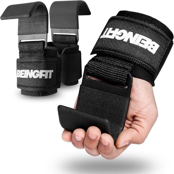 プロフェッショナルグリップ強化: Beingfitのウエイトリフティングフックは、重量挙げ時の握力をサポートし、より効果的なトレーニングを実現します。手の疲れを軽減し、パフォーマンスを向上させます。耐久性と快適性: 高品質の素材で作られ、長...
