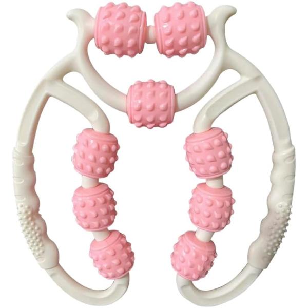 バリエーションコード : 2BJUD5XWVT「脚・腕・首など様々な部位のマッサージが簡単にできる」筋膜ローラーを脚・首・腕などに挟んで転がすだけ。両側のローラーがコロコロ回り、簡単にセルフマッサージを行えます。「9つのローラーが独立して回...