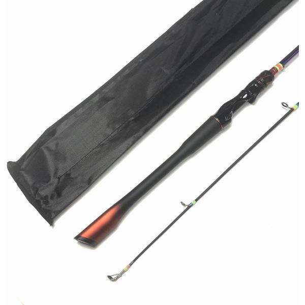 バリエーションコード : 2B9L6JWXQK5.4フィート(1.65m)スピニングロッド2ピース(M)でございます。商品はロッド工場品のため問題なくお使いいただけます。＊ 竿袋にわずかなほつれがございますのでご了承ください。長さ：5.4f...