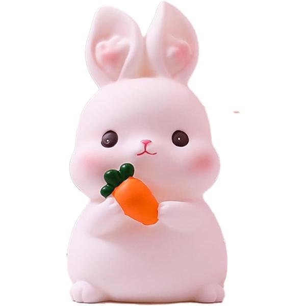 バリエーションコード : 2BJXWCHTQP・かわいらしいウサギの形の貯金箱。小銭入れ貯金箱として使える可愛いデザインは、おしゃれなインテリアアイテムとしてもおすすめです。手作りの動物の置物としても楽しめます。