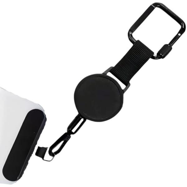 スマホをワイヤーでしっかり固定できるストラップリールです。うっかり落下や置き忘れを防ぎ、外出先でも安心して使用できます。「海外旅行に便利」バッグやベルトループへ装着できるカラビナ付き仕様。海外旅行や観光地、フェス、イベントなど人混みでもスマ...