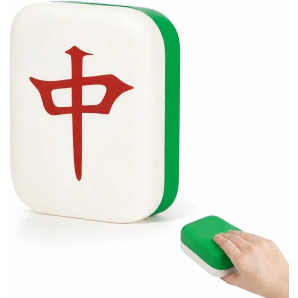 バリエーションコード : 2BR044PG8Vサイズ　發中：10x8.5x5cm サイコロ：5.7x5.7x5.7cm素材：PUサイコロをモチーフにした握って楽しめる麻雀スクイーズです。触ると、もっちもち。弾力性のある丈夫な素材で作られてい...