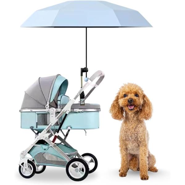 バリエーションコード : 2BR5ILV263「強力UVカットで愛犬を守るプレミアム日除け傘」UV98％カット素材と裏面ブラック加工が、真夏の強烈な日差しをしっかり遮り、ペットカート内部の温度上昇を抑えます。熱を吸収しにくいため体感温度がや...