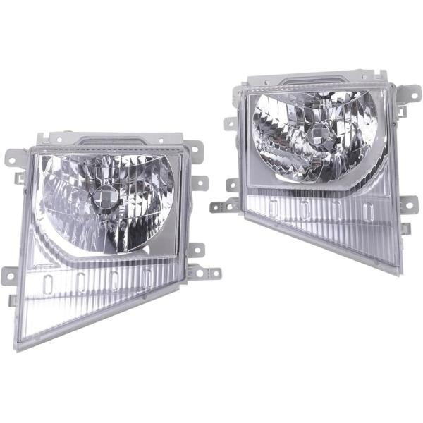 いすゞ エルフ マツダタイタン 日産アトラス UDコンドル 用 ヘッドライト 左右セット 社外品になります。適合車種：エルフ H19年1月〜 / タイタン H19年1月〜 / アトラス H19年1月〜H24年12月 / コンドル H19年1...