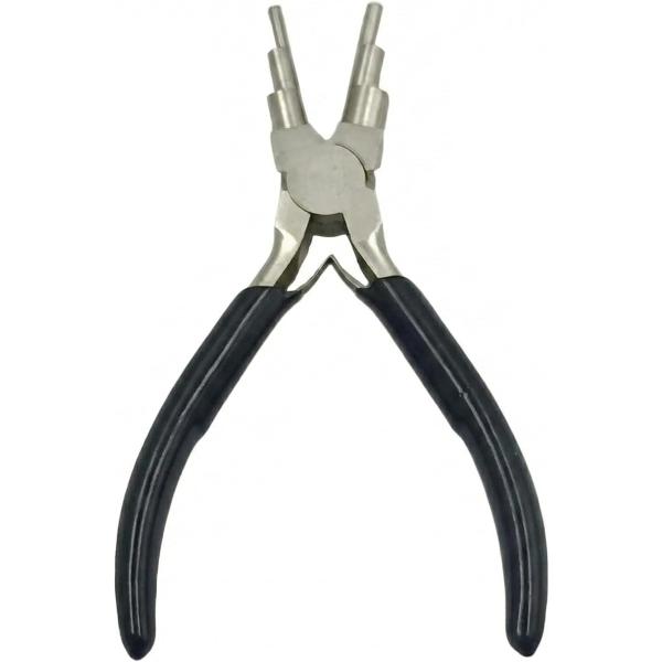 バリエーションコード : 2BR9ONCIOU「1本で6サイズの輪作り」 先端が2mm/3mm/5mm/6mm/7mm/9mmの6段階ステップになっており、用途に合わせて均一な大きさのループを正確に作成できます。「高精度なカーボン鋼を採用」...