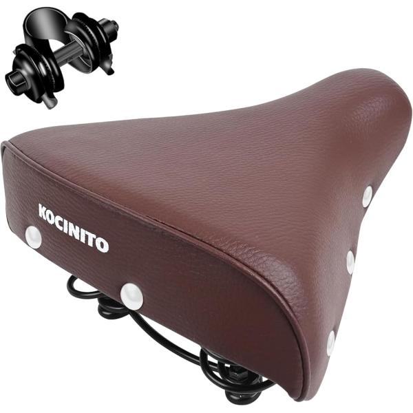 「??夢のクッション性」 厚みのある高反発メモリーフォーム採用で、おしりにやさしい乗り心地。衝撃吸収抜群。「??雨も怖くない」 シームレス設計＆高撥水生地で雨にも強い。水滴はさっと拭くだけの簡単お手入れ。「??レトロな上質感?? 」 ??茶...