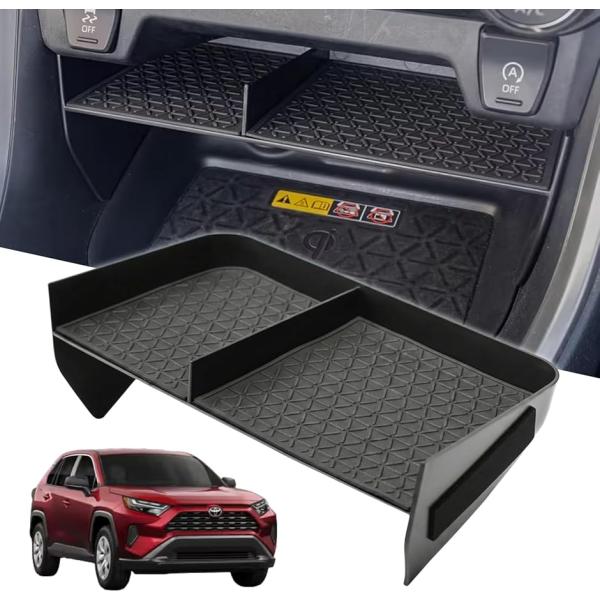 バリエーションコード : 2BRCO6K5XP「簡単設置」RAV4 50系専用設計でポンっと簡単に取付が完了するコンソールボックストレイです。サイドのスポンジパッドがお車とのフィット感を高めるため、両面テープなどは不要です。「収納力向上」セ...