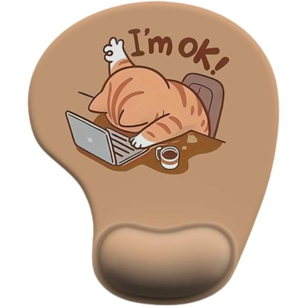 バリエーションコード : 2BRCSRDJHV仕様1：手首を支える立体リストレスト構造 猫型デザインのマウスパッドに、立体的なリストレストを一体化。手首を自然な位置に保ちやすい形状で、デスクワーク時の姿勢をサポートします。低反発素材を使用し...