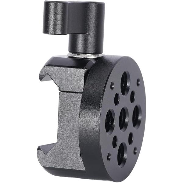 互換性: NATOスライドレール用の汎用クランプです。カメラケージやCOLBOR CL100X/CL60/CL60R撮影用ライトに対応する高品質NATOクランプマウント規格: 標準1/4-20ネジ穴とARRI位置決めピン穴を搭載し、様々な機...