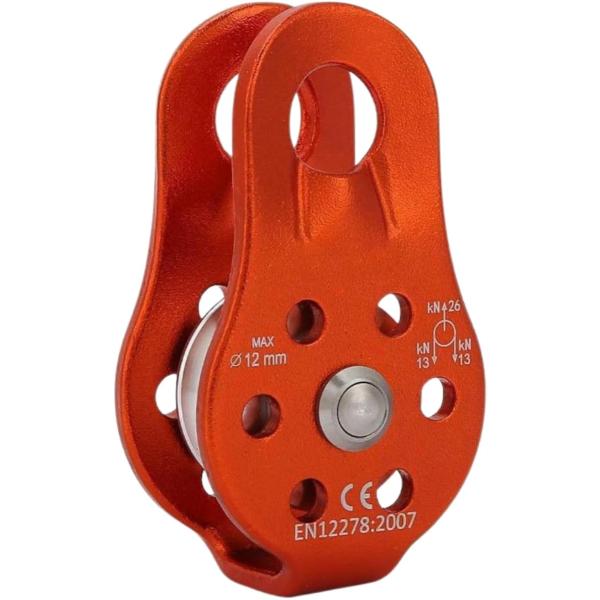 バリエーションコード : 2BRITF0RDU「軽量で持ち運びやすい」高強度アルミ合金製のシングルプーリーは、軽量で、サイズも8.1x4.4cmとコンパクト。どこへでも簡単に持ち運べます。「強力なサポート」26kN/20KNの破断強度を誇り...