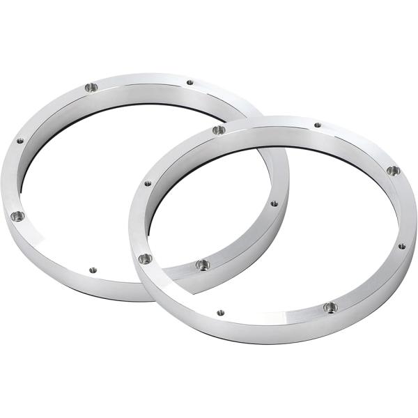 カロッツェリア ・ アルパイン ・ ケンウッドなど 各社スピーカーに対応した汎用アルミ製インナーバッフル（左右2枚セット）です。デッドニングや音響チューニング時に最適で、防振・防錆構造により車内音質を大幅に改善します。スピーカーの不要な振動...