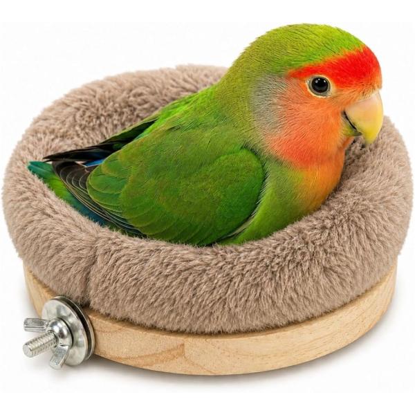 バリエーションコード : 2BROKPR14Q「安心して休める鳥用ベッド」 巣のような形で、鳥が本能的に落ち着けるやすらぎ空間をつくります。「ふわふわ素材で快適」やわらかな起毛素材が体をやさしく包み、寒さや刺激から守ります。「休憩・就寝に最...
