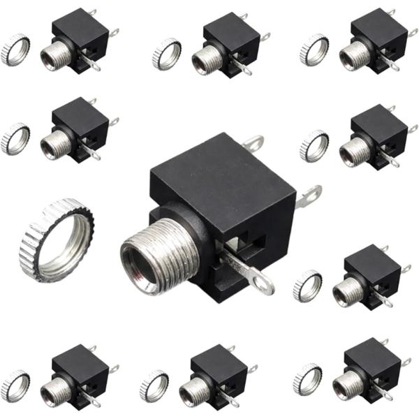 「3.5mmモノラルの定番」3.5mm モノラル オーディオジャック（メス）として、音楽プレーヤー・ヘッドホン・スピーカー・アンプ・電子工作など幅広く対応。汎用性の高い規格で、自作・修理・交換パーツとしても選ばれています。オーディオジャック...