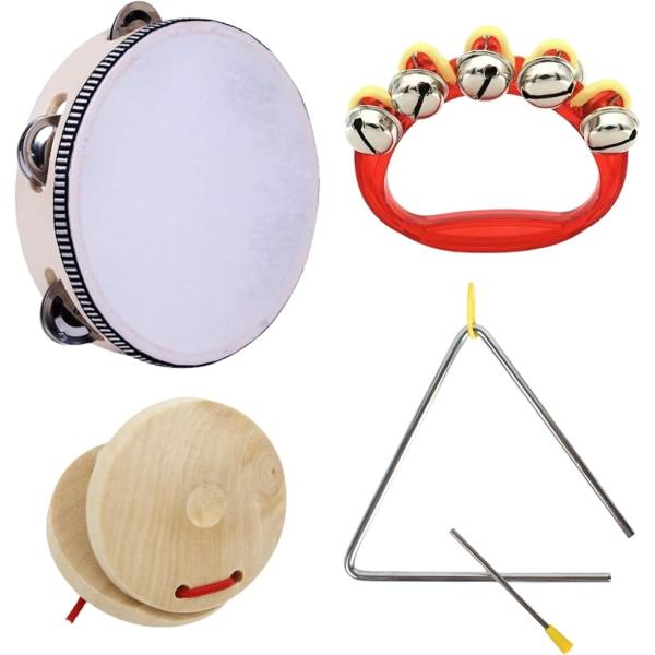 「小学校の授業を見据えた本格サイズ」 幼児向けの小さなおもちゃのタンバリンとは異なり、小学校の音楽の授業で標準的に使われる「直径約20cm（8インチ）」を選定しました。皮付きの太鼓ならではの振動と、本格的な演奏感覚を養える仕様です。入学後の...