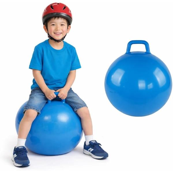 バリエーションコード : 2BRQR3FHG9「サイズ」約45cm「遊びながら体幹トレーニング」ぴょんぴょん跳ねるだけで自然にバランス感覚UP。「持ち手付きで安心」しっかり握れるハンドル付きで安定感抜群。「丈夫なPVC素材」弾力性があり、し...
