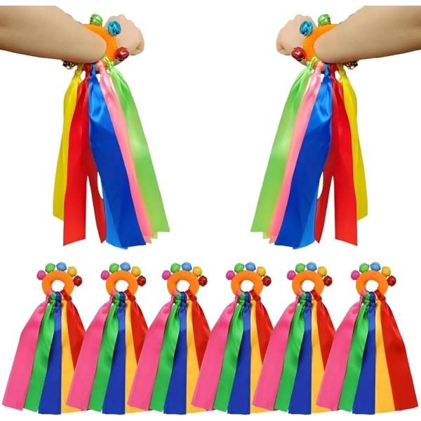 バリエーションコード : 2BRT4FY1GW鈴が付いたうでわタイプのチアポンポンで、手を振るたびに軽やかな音が響きます。リズミカルな鈴の音が応援やダンスの一体感を高め、会場を華やかに演出。体育祭やチアリーディング、ダンス発表会など、テンシ...