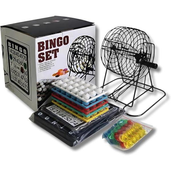 「楽しさを共有」このビンゴゲームセットで、家族全員が一緒に楽しむ時間を作りましょう。ゲームナイトや誕生日、ホリデーシーズンに最適で、誰もが参加できる楽しいアクティビティを提供します。「高品質で長持ち」耐久性のあるメタルケージと明るいマーキン...