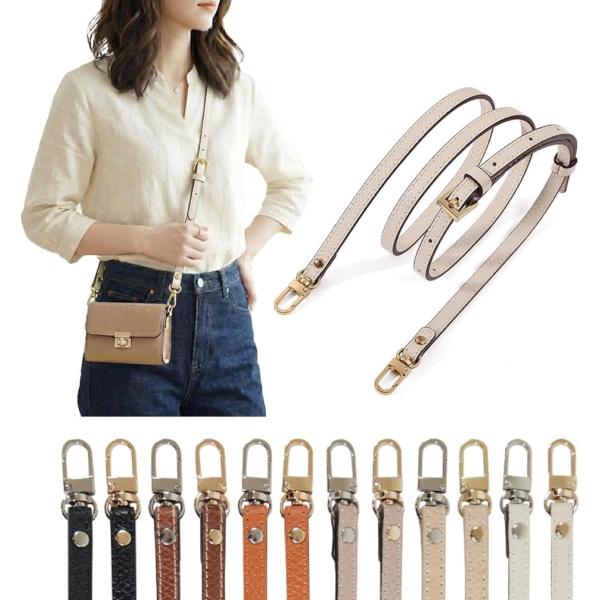 バリエーションコード : 2BRVTIW6XPベルトの幅：約0.9cm、ベルトの長さ：約100cm〜120cm（8段階に長さ調整可能） / 素材：本革・合金 / 開口部：約5mm「魔法の一本で、お気に入りがよみがえる」「お気に入りのバッグだ...