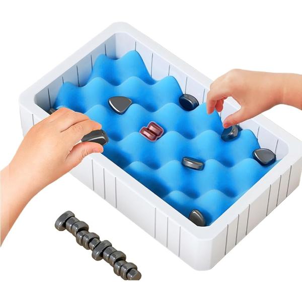 バリエーションコード : 2BU0KNDD0O「磁石チェスのボードゲーム」 シンプルで楽しい。磁石の引き寄せる力、反発する力を利用したマグネット ボードゲーム。「ゲームの遊び方」 (1)スポンジチェス盤又は黄色の紐を広げわっかを作る (2)...