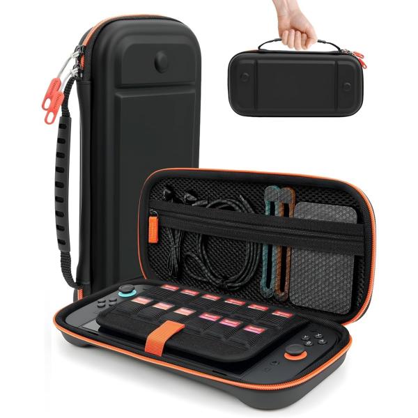 バリエーションコード : 2BUN8CCWHR「コンパクト設計」ニンテンドースイッチ2 用の収納ケース。本体はもちろん、ゲームカード類、充電ケーブル、イヤホンなどの周辺機器もまとめて収納可能。「ご注意」軽量化を実現した薄型デザインのため、A...